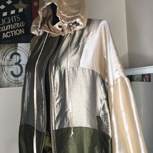 Zara | Jackets & Coats | Zara Gold Jacket | Poshmark